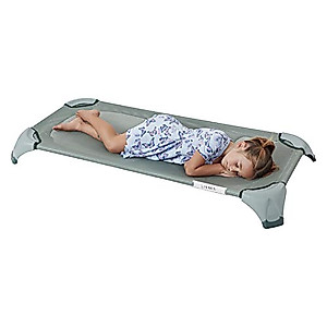 ECR4Kids Stackable Cozy Cot with Storage, Classroom Furniture, Sage, 6-Pack