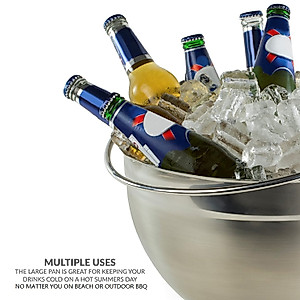 Jam Making Maslin Pan Stainless Steel Preserve Pot & Handle Bucket,Camping Pan (4.5L-4.5QT)