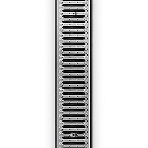 Vodaland - 4 inch Trench Drain Stamped Steel Package - 4.8" Depth - PC8020