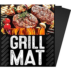 BBQ Grill Sheets Mat ,100% Non Stick Safe ,Extra Thick,Reusable and Dishwasher safe, 3 piece of (13"x15.75")
