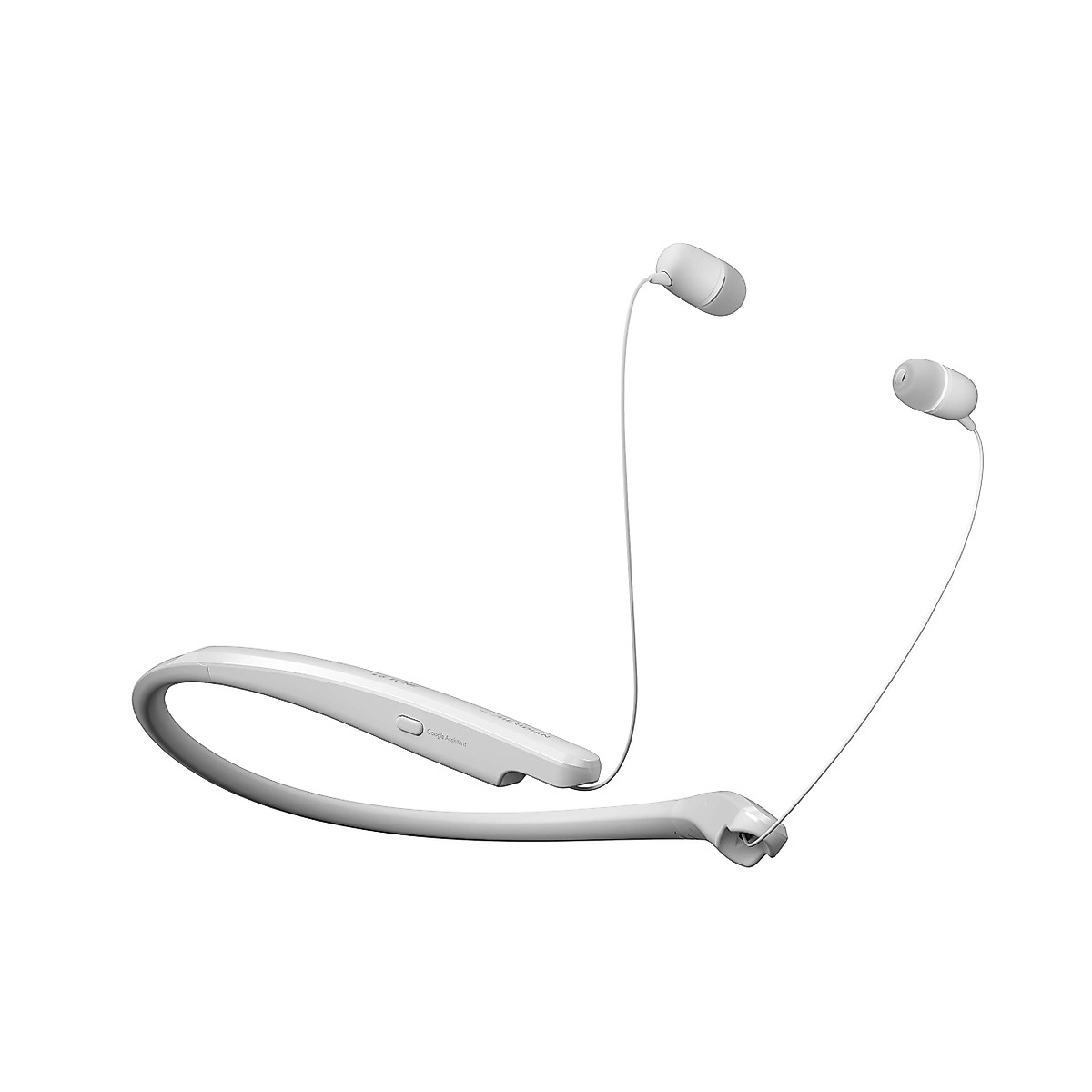 LG TONE Flex Wireless Bluetooth Stereo Neckband Earbuds HBS-XL7-32-Bit Hi-Fi DAC, Meridian Audio, White