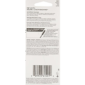 Revlon Volume + Length Magnified Mascara - Waterproof, Blackest Black, 0.28 fl oz