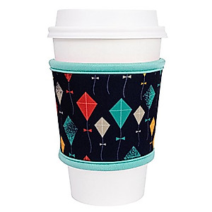 Coffee Cup Sleeves – Premium Neoprene Insulated Reusable Coffee & Tea Cup Sleeves – Best for 12oz-24oz Cups at Starbucks, McDonalds, Peets, Caribou Coffee (Assorted Patterns, 5 Pack)