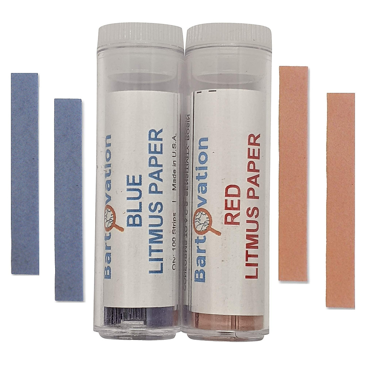 Red, Blue, & Neutral Litmus Paper Acid/Base pH Indicator Strips Combo Pack with 300 Strips | Qualitative No Color Chart Tests