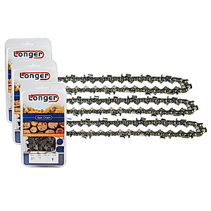 Jeremywell 24 Inch Full Chisel Chainsaw Chain Blade 84 Drive Links 3/8" Pitch 0.050'' Gauge Fits Stihl, Husqvarna, Johnsered (3 Pack)