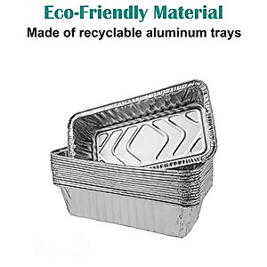 EasiBBQ Aluminum BBQ Foil Grill Drip Pans, BAC404 Grease PAN Liner for Traeger Timberline Pellet Grills, 15 Pack