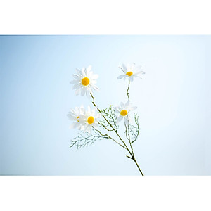 Artfen 10pcs Artificial Daisy Flowers Flower Arrangements for Home Hotel Office Wedding Party Garden Craft Art Decor Each Approx 21" High No Vase White