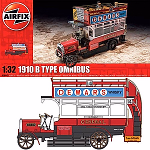 Airfix 1910 B Type Omnibus FR.5 1:32 Car Plastic Model Kit A06443