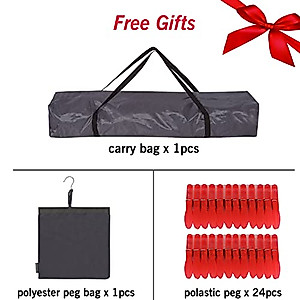 STORAGE MANIAC Outdoor Umbrella Drying Rack, 8 Lines with 82 Feet Drying Space, Steel Frame & Adjustable Height, 4-arm Umbrella Clothesline for Laundry, Collapsible Clothes Drying Rack for Backyard