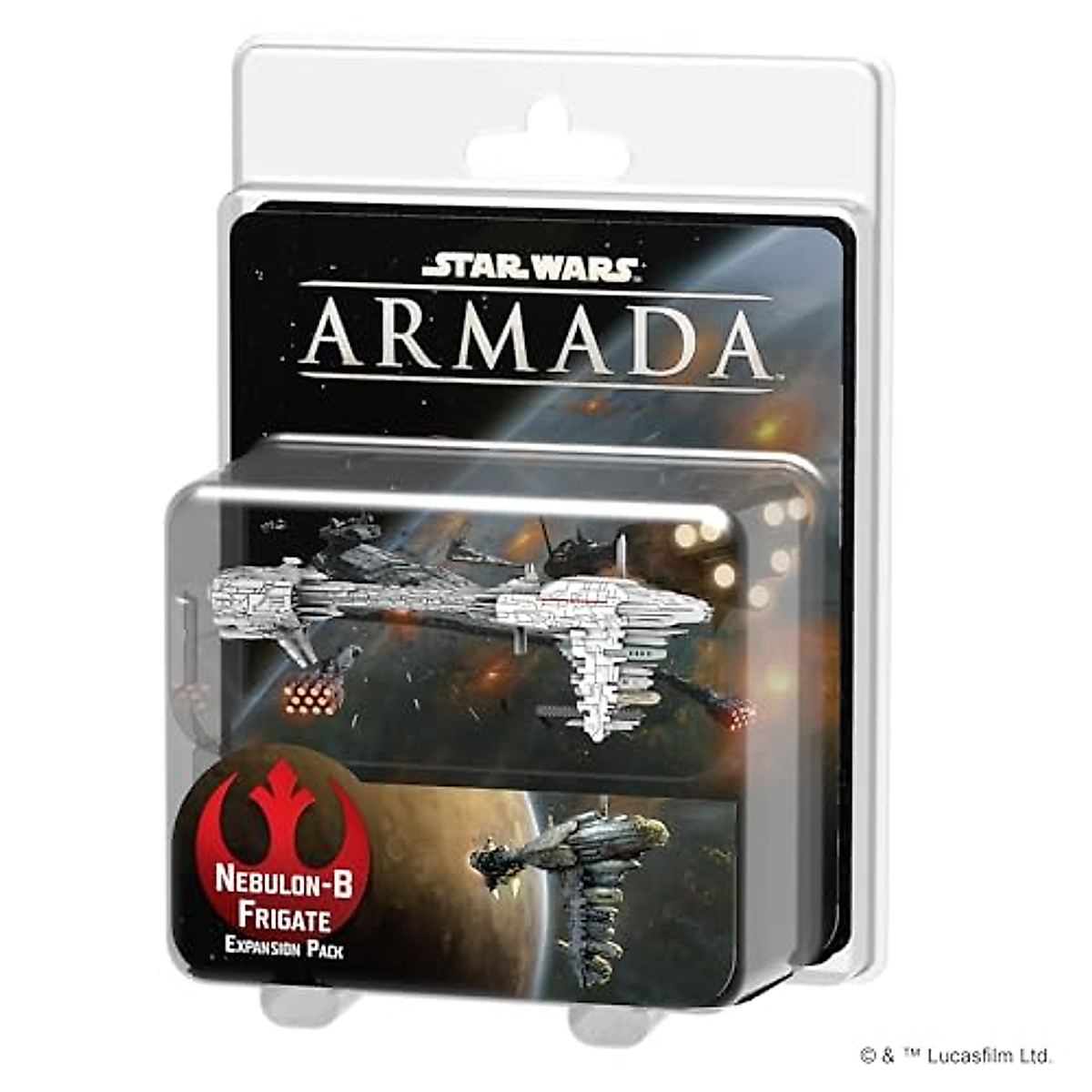 Star Wars: Armada Nebulon-B Frigate EXPANSION PACK - Versatile Fleet Support! Tabletop Miniatures Strategy Game for Kids & Adults, Ages 14+, 2 Players, 2 Hour Playtime, Made by Atomic Mass Games