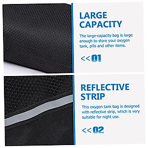 GLEAVI Pack Wheelchair Oxygen Bottle Bag Hanging Storage Bag Oxygen Tank Shoulder Bag Roller Chair Oxygen Cylinders Pouch Oxygen Tank Holder Oxygen Tank Bag Portable Bracket Oxford Cloth