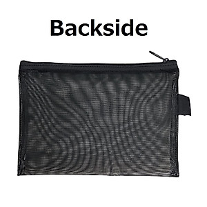 FRIEND Sanrio Cinnamoroll Accessories Cosmetic Mesh Nylon Polyester Pouch Zipper Case Bag 7.1 in (W) × 5.1 in (H) × 0.4 in (D)