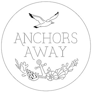 Nautical Embroidery Pattern Transfers (set of 10 hoop designs!)