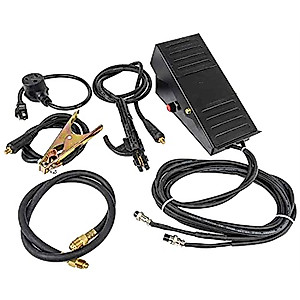JEGS TIG & MMA 200 | 120V or 220V Power | Duty Cycle: 60% @ 180A @ 230V | Includes Foot Pedal, TIG Welding Torch, Arc Welding Electrode Holder, Ground Clamp, & Regulator | Simple Controls & Operation