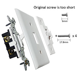Light Switch Guard, ILIVABLE Optional Wall Plate Cover Switch ON or Off Protects Your Lights or Circuits from Being Accidentally Turned On or Off (Not Child Proof)