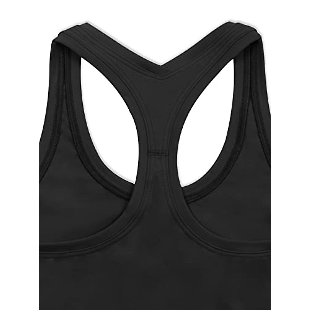 LASLULU Womens Summer Crop Tops Sexy Cropped Tank Top Sleeveless Muscle Tank Compression Exercise Gym Yoga Tops Summer Running Shirts Activewear(Black Medium)