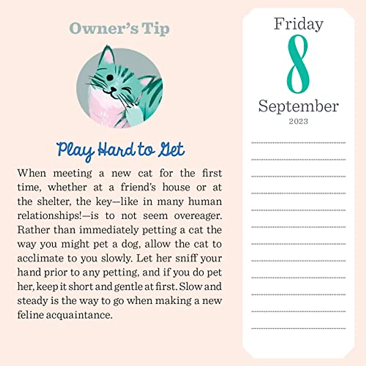 Cat Trivia Page-A-Day Calendar 2023: Cat Quotes, Paw-some Jokes, True or False, Owner's Tips, Famous Cats, Know Your Breeds, and More!