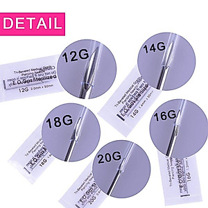 Saline Water Wipes Body 14G 18G 12G Piercing 100PCS 20G Mix Needle 16G accessories through The Wormhole All Seasons