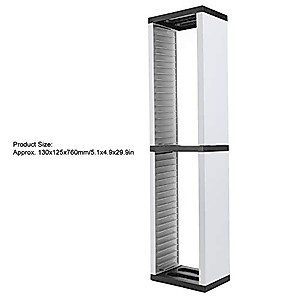 Auliuakz Disk Storage Rack -36 Games CD Disk Storage Rack Shelf Storage Tower Protective Stand for PS5 Switch