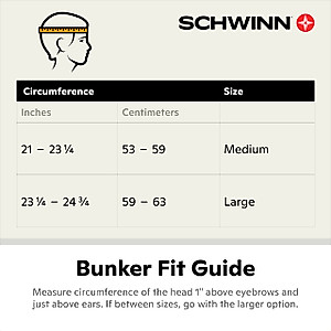 Schwinn Bunker ERT Bike Helmet for Adult Men Women, Can Fit Head Circumference 59-63cm, with 17 Air Vents, Pivoting Visor, & Adjustable Locking Strap, Large, Green