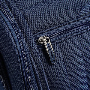 DELSEY Paris Helium DLX Softside Luggage Under-Seater with 2 Wheels, Navy Blue, Carry on 16 Inch