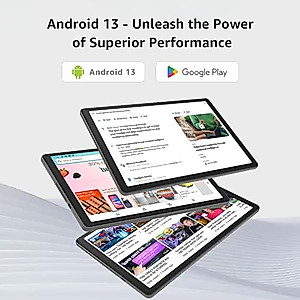 ApoloSign Android 13 Tablet, 10.1-inch Tablet with Octa-core Processor, 8(4+4) GB RAM, up to 128GB Expand, Long Lasting Battery, and WiFi6, Bluetooth, G-Sensor, Dual Camera, Google Play GMS Certified