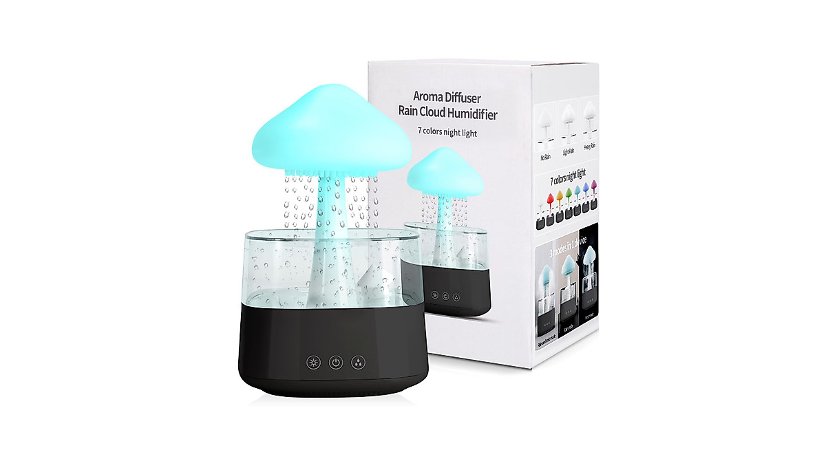 Cloud Rain Humidifier: Elegant Design & 7 Colors