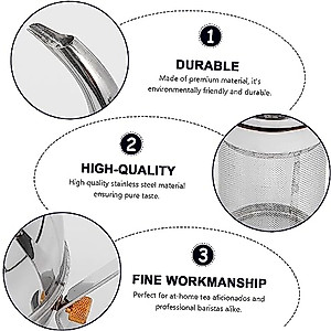 Stainless Steel Teapot Whistling Tea Kettle Stainless Steel Portable Water Kettle Expresso Coffee Goose Neck Stovetop Kettle Coffee Maker Tea Pot Heating Teakettle For Gas Stove Spout