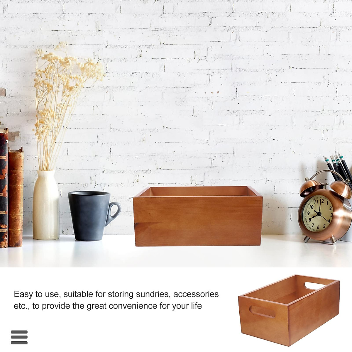 Angoily Box Wooden Storage Box Old Fashioned Wooden Ornaments