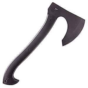 CRKT Skeggox Outdoor Tactical Axe: Full Tang SK-5 Plain Edge Axe w/Beard, Glass Reinforced Nylon Handle and Kydex Sheath 2917