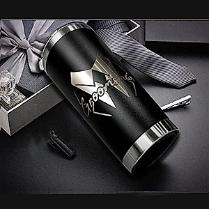 PartyGifts&beyond 7Packs Groomsmen Gifts Tumbler and Team Groom Cups Tumblers 20 OZ Stainless Steel Tumbler with Lid and Straw Tumbler Cups for Wedding and Bachelor Party Gift(LJ-Squiggle)