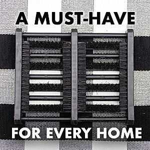 Jobsite Boot Scraper - Outdoor Shoe Scrubber Cleaner Brush