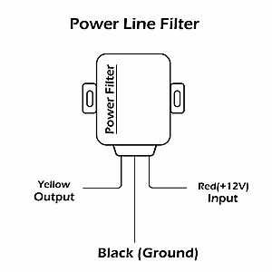 Car Power Filter EMI Noise Ground Loop Isolator Suppressor for Auto Stereo Audio Radio Stereos Amplifier Amp Speaker Equalizer Subwoofer 12V