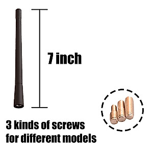 Unikpas Car Antenna compatible for Nissan Versa 2007-16 Sentra 2007-13 Murano 2003-17 Rogue 2008-16 Altima 2006-11 Car Roof Replace Radio 7 inch Antenna Mast 28215-8H700