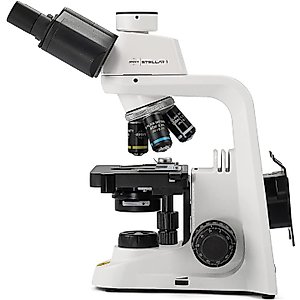 SWIFT 40X-2500X Compound Trinocular Microscope Stellar Pro-T-BD, Brightfield Darkfield, Research-Grade Infinity Corrected, Mechanical Stage, Ultra-Precise Focusing, Camera-compatible, Darkfield Slider