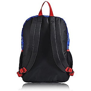 Jurassic World Boys 3D Molded Front Backpack Dinosaur Knapsack | Elementary and Kindergarten Kids Backpacks for School (Molded Front Blue Raptor)