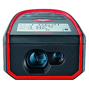 Leica 838725 DISTO D2 New 330ft Laser Distance Measure with Bluetooth 4.0, Black/Red, 1.7 x 1 x 4.6 inches