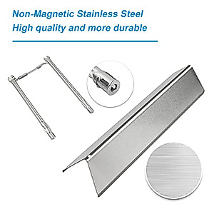 Derurizy Grill Replacement Part for Weber Spirit I & II 200 Series, Weber Spirit E-210, S-210, Spirit E-220, S-220, 7635 Flavorizer Bars and 69785 Grill Burner, Stainless Steel Rpair Kit Set