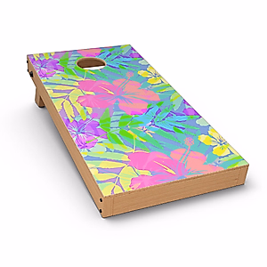 Design Skinz Summer Tropical Skin Set for Cornhole (Skin Only) - Tropical Fluorescent v1