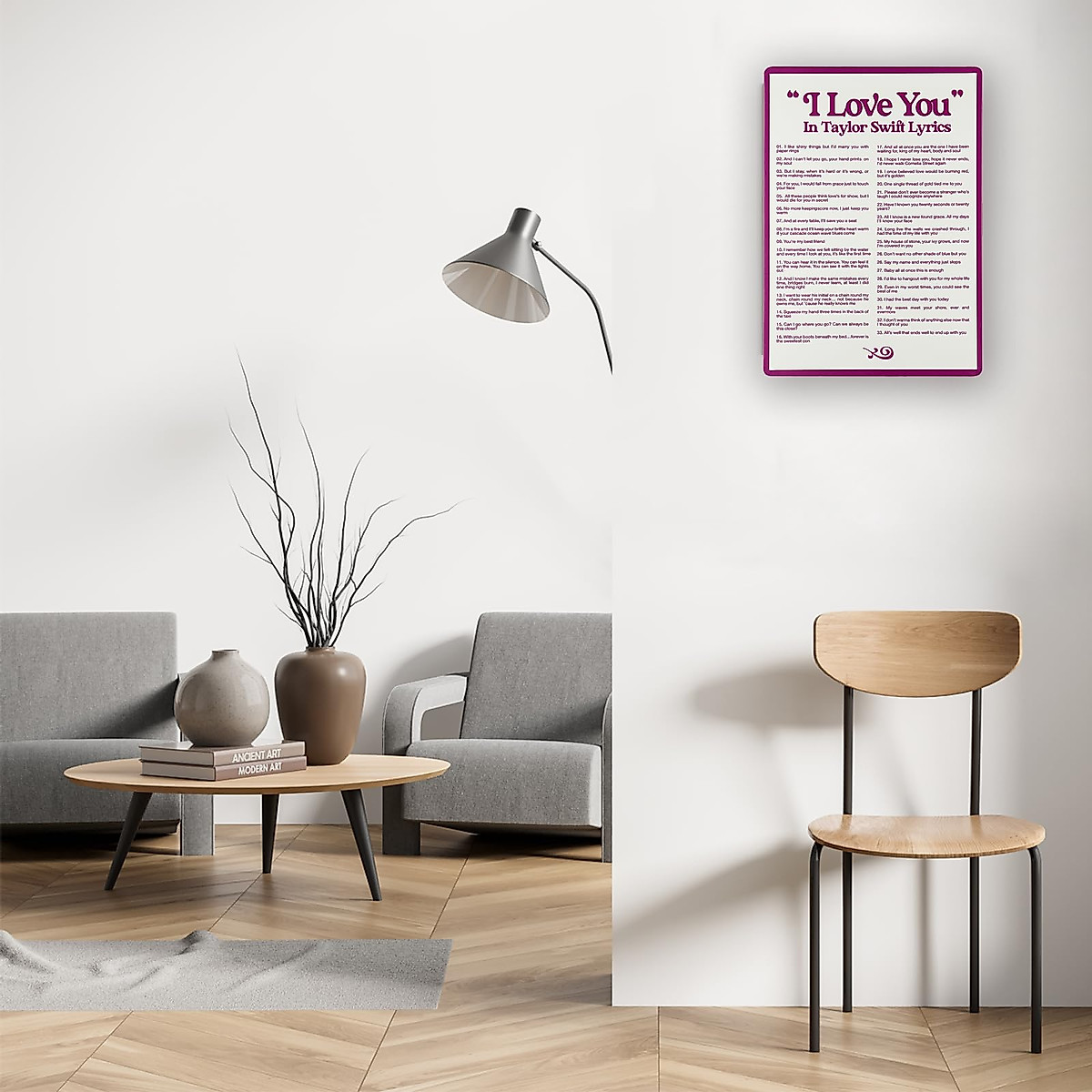 I Love You in Music Taylor Lyrics Metal Tin Sign Posters Merch Gift for Room Decor Aesthetic Music Album Taylor Wall Art 8X12Inch