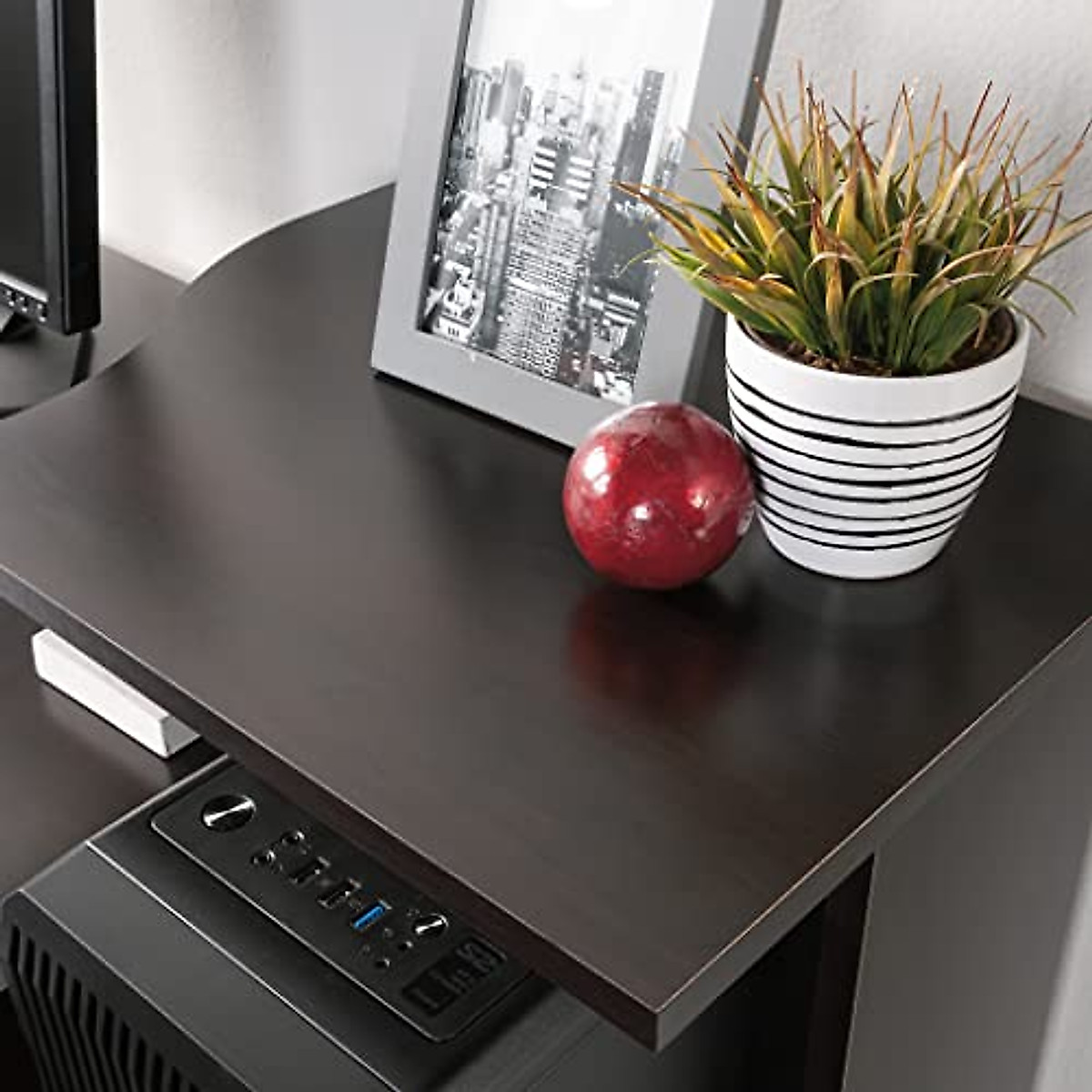 Sauder Beginnings Collection Computer Desk - Cinnamon Cherry Finish