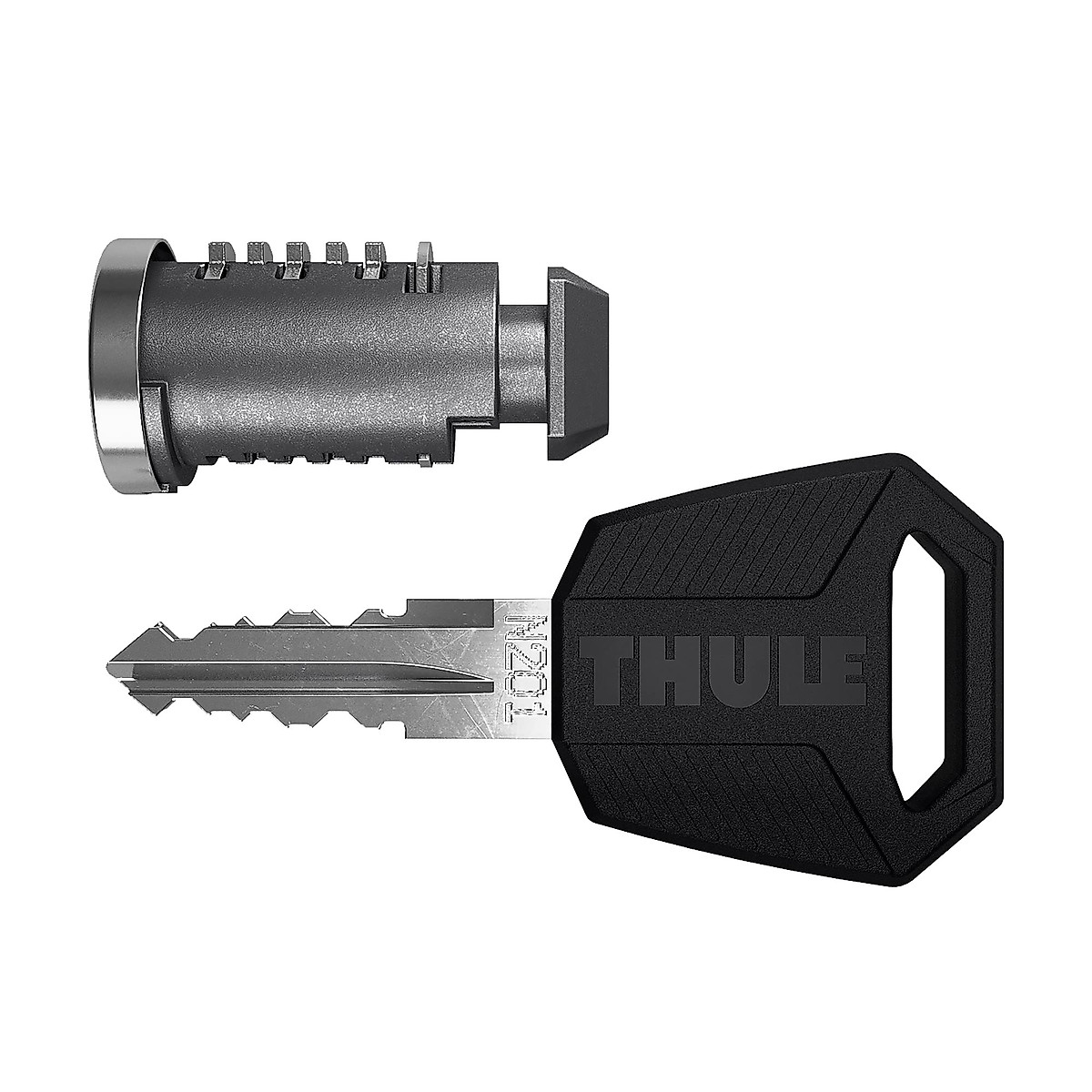 Thule One-Key System 4 Pack, Silver/Black