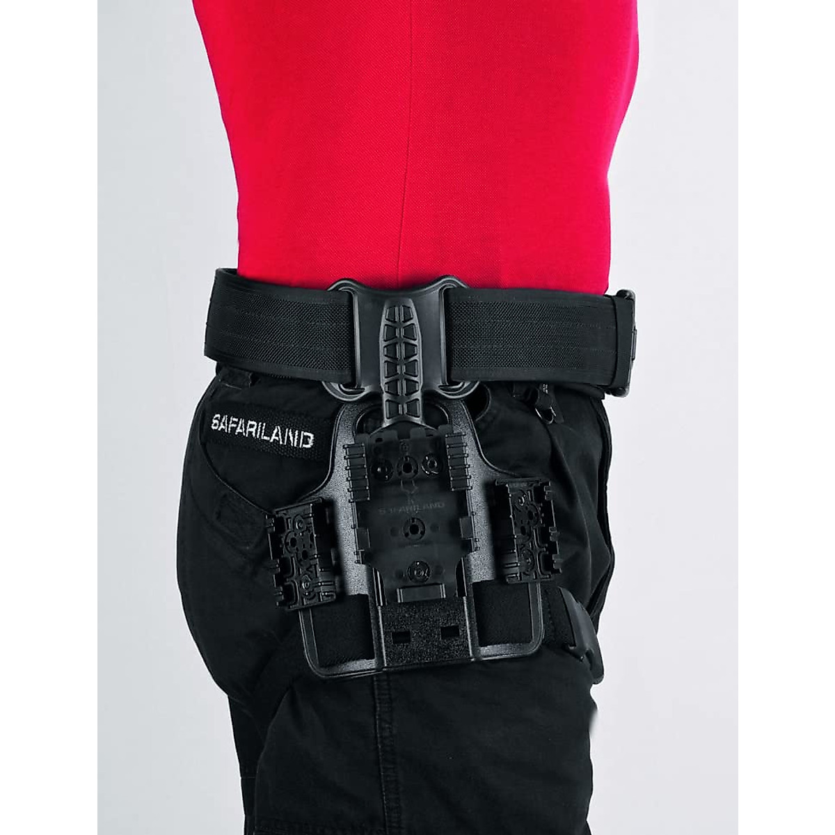 SAFARILAND Drop Flex Adapter with Single Strap Leg Shroud for Gun Holsters, Assembly Polymer