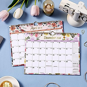2024 Calendar - Calendar 2024, Jan. 2024 - Dec. 2024, 11" x 8.5", 12-Month Wall Calendar 2024, Small Calendar with Twin-Wire Binding