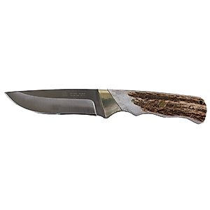 Puma SGB Badlands Stag Fixed Blade Hunting Knife with Leather Sheath