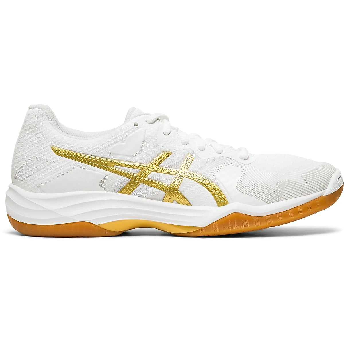 ASICS Women's Gel-Tactic 2 Volleyball Shoes, 12, White/Rich Gold
