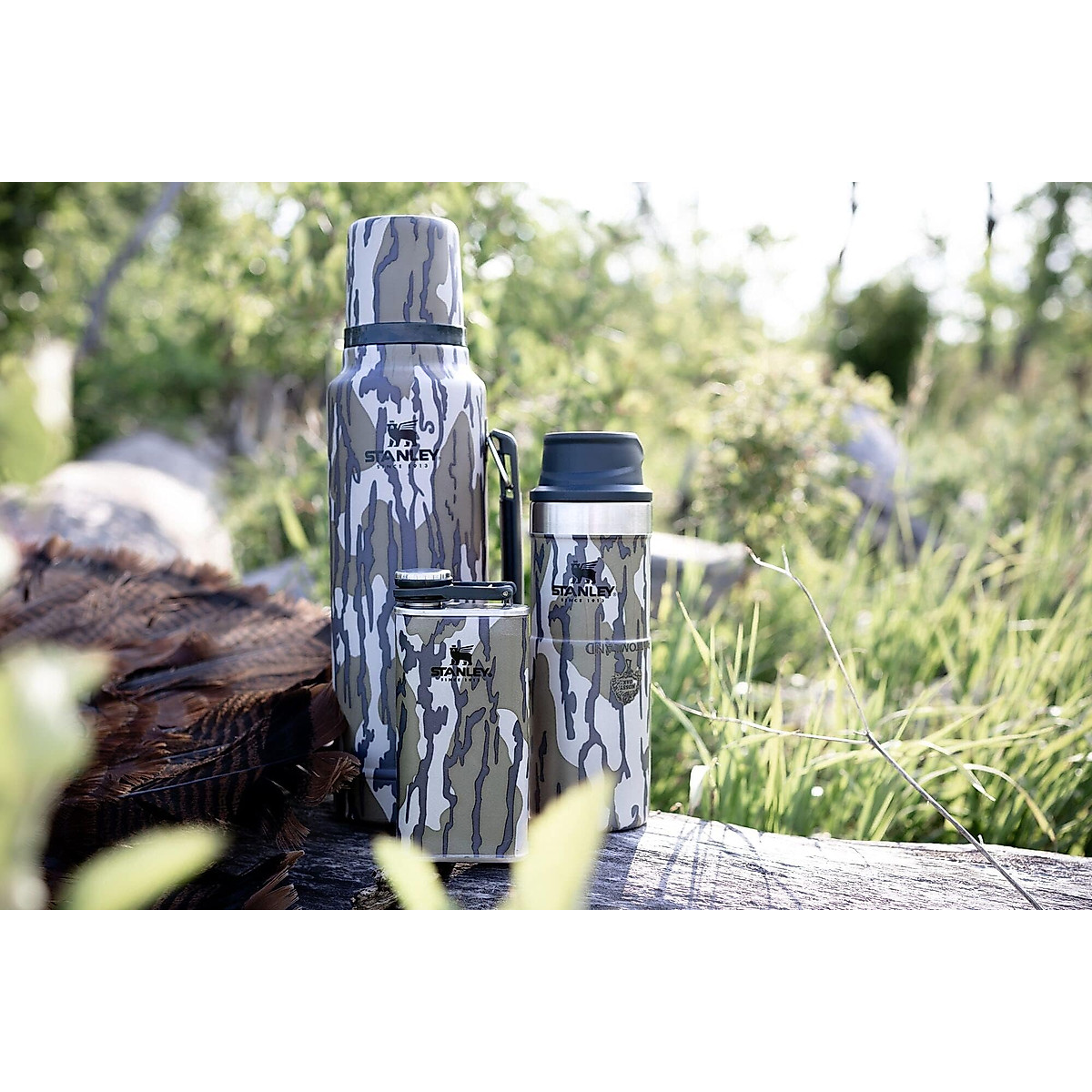 Stanley Classic Vacuum Insulated Wide Mouth Bottle - Bottomland - BPA-Free 18/8 Stainless Steel Thermos for Cold & Hot Beverages - 1.5 QT