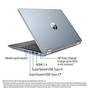 HP Pavilion 14" FHD IPS Touch Screen Student and Family Laptop, Intel Core i5-1035G1, WiFi 6, Google Classroom, 32GB DDR4 RAM, 1024GB SSD, Bundle with Stylus Pen, Windows 10, Cloud Blue