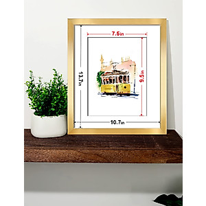 Annecy 11x14 Picture Frames (1 Pack, Gold), Simple Designed Photo Frame, For Pictures 11x14 for Wall Mounting, Classic Simple Home Office Decor