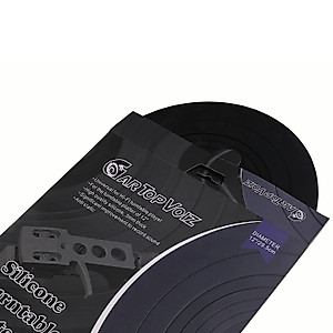 Turntable Platter Mat, 12" Silicone Rubber Slipmat Universal to All Hi-Fi Record LP Players by Gartopvoiz
